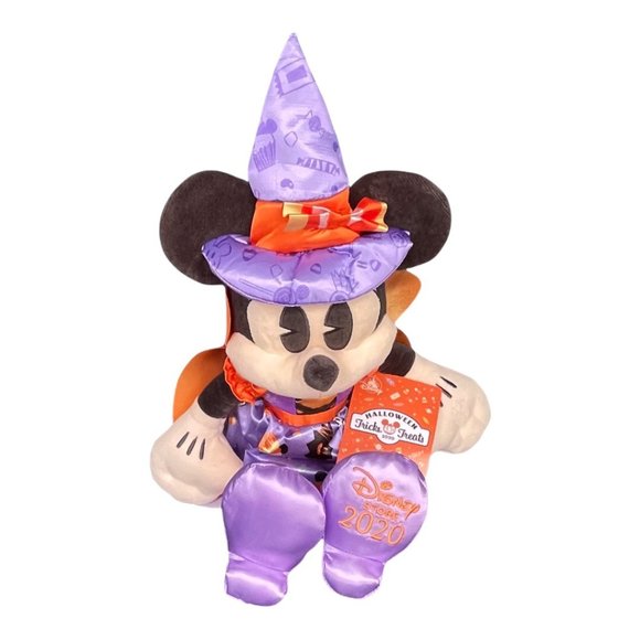 Disney | Toys | Disney Store 220 Halloween Minnie Mouse Witch Plush ...